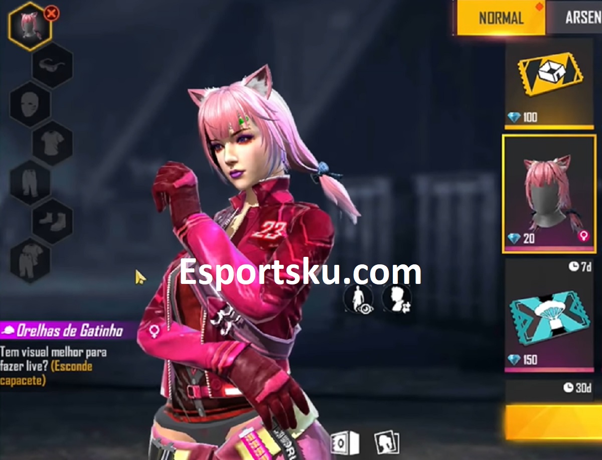 Bocoran Skin Rambut Pink Neko Free Fire (FF) – Esportsku
