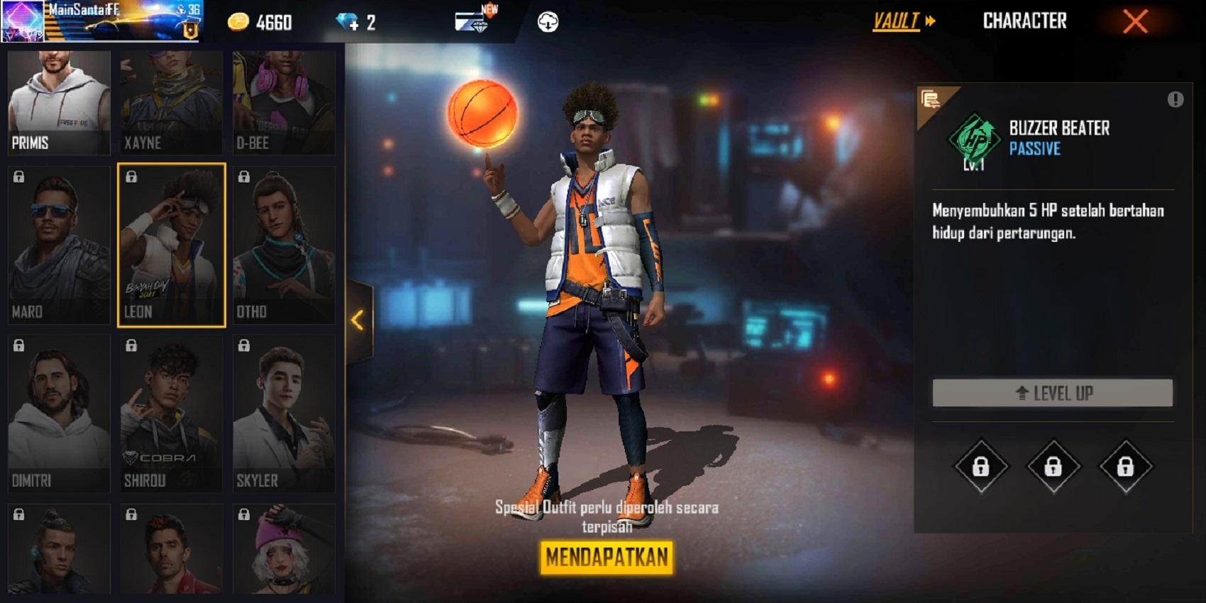 Tips Menggunakan Karakter Leon Free Fire (FF) – Esportsku