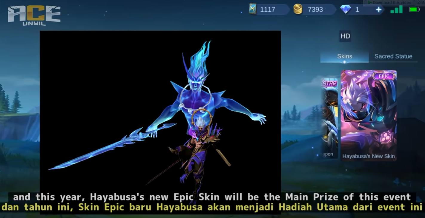 Bocoran Skin Epic Hayabusa Mobile Legends Terbaru – Esportsku
