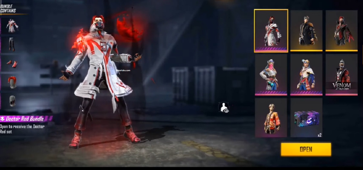 Bocoran Bundle Doctor Red Free Fire (FF) – Esportsku