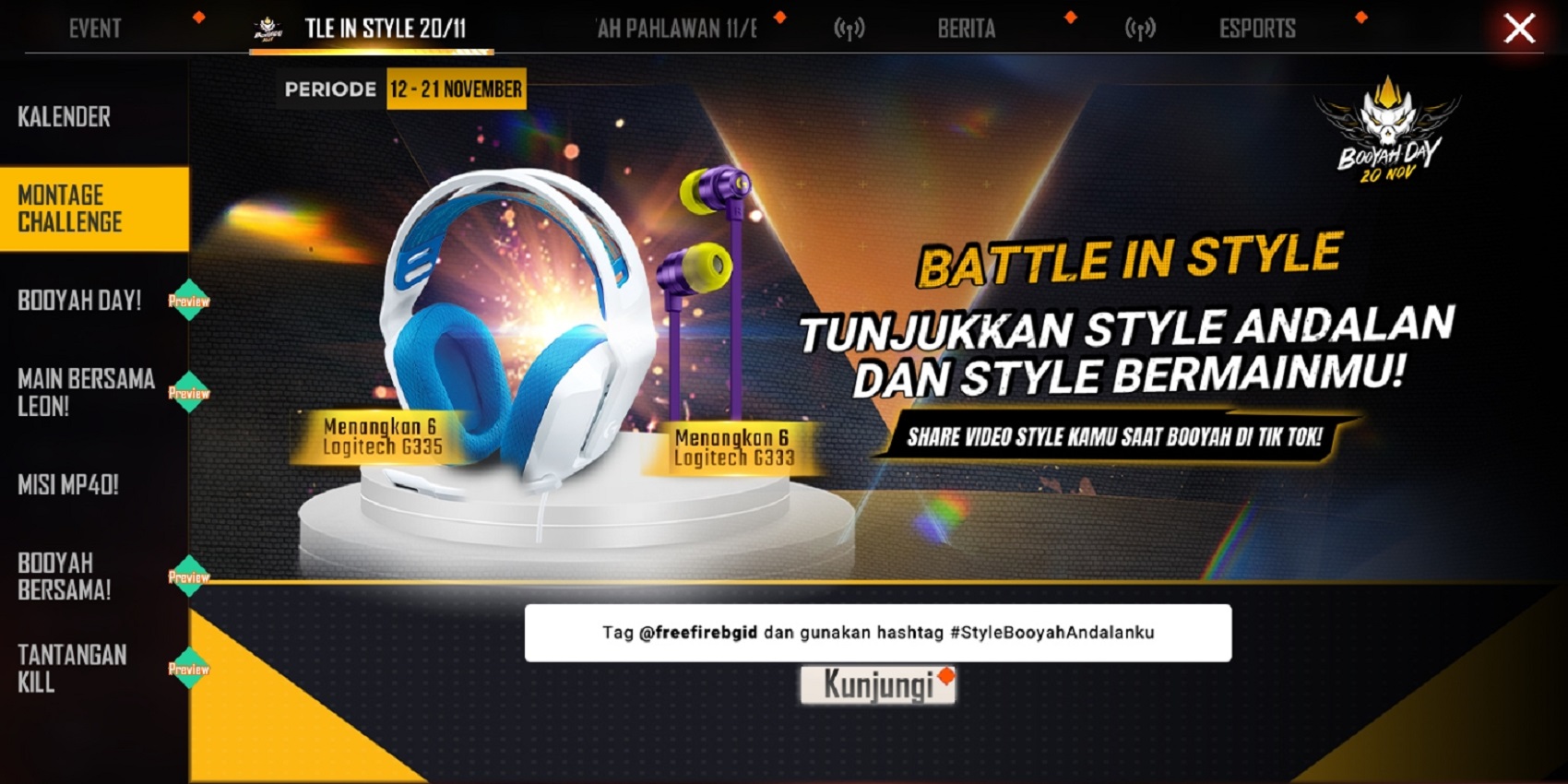 Cara Ikutan Event Montage Challenge Free Fire (FF) – Esportsku