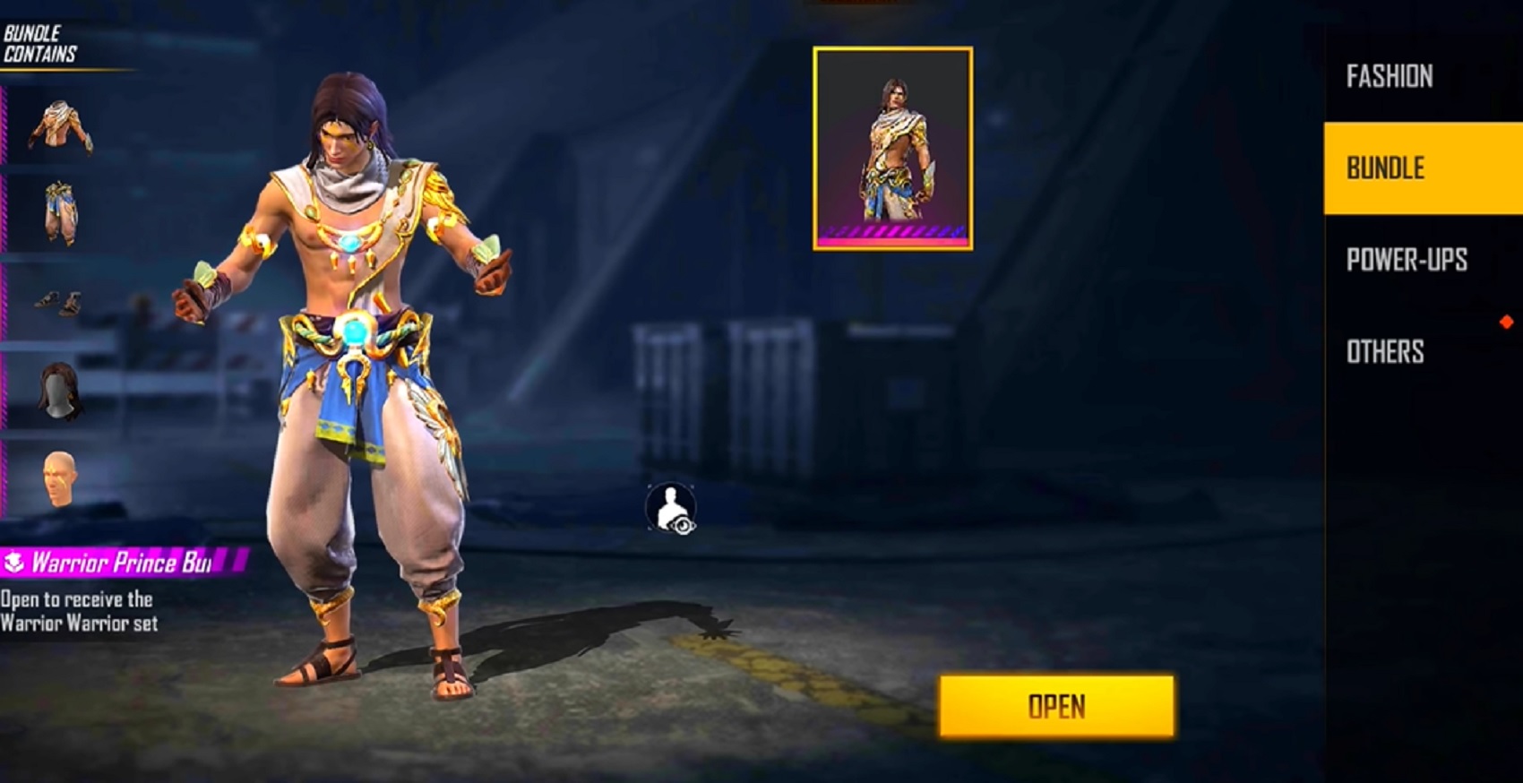 Cara Mendapatkan Bundle Warrior Prince Free Fire (FF) – Esportsku