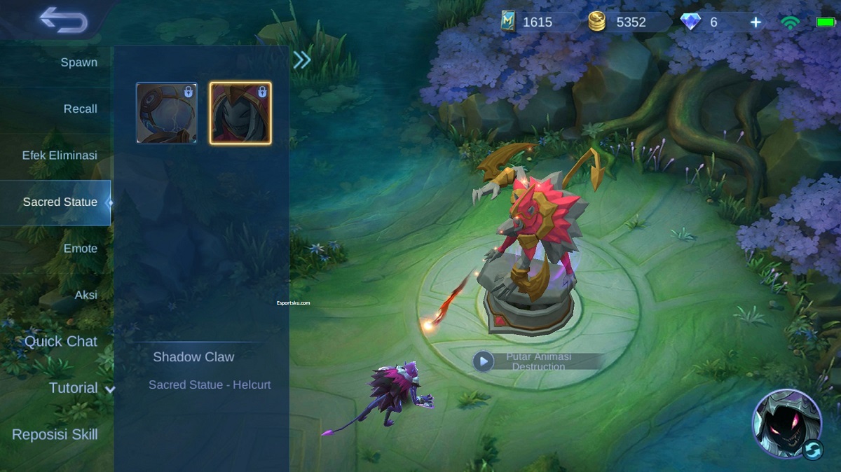 Cara Mendapatkan Sacred Statue Shadow Claw Mobile Legends (ML) – Esportsku