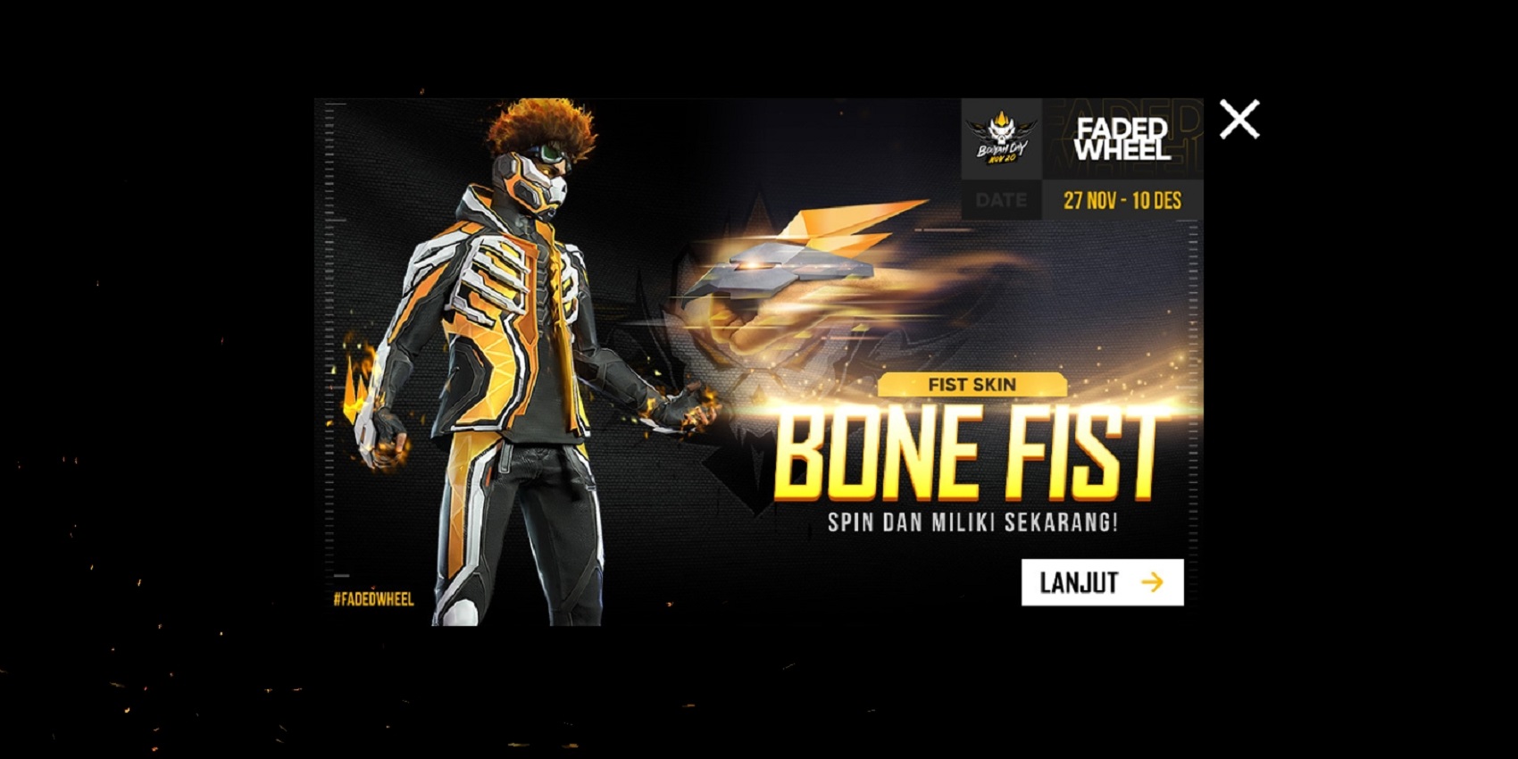 Cara Mendapatkan Skin Bone Fist Free Fire (FF) – Esportsku