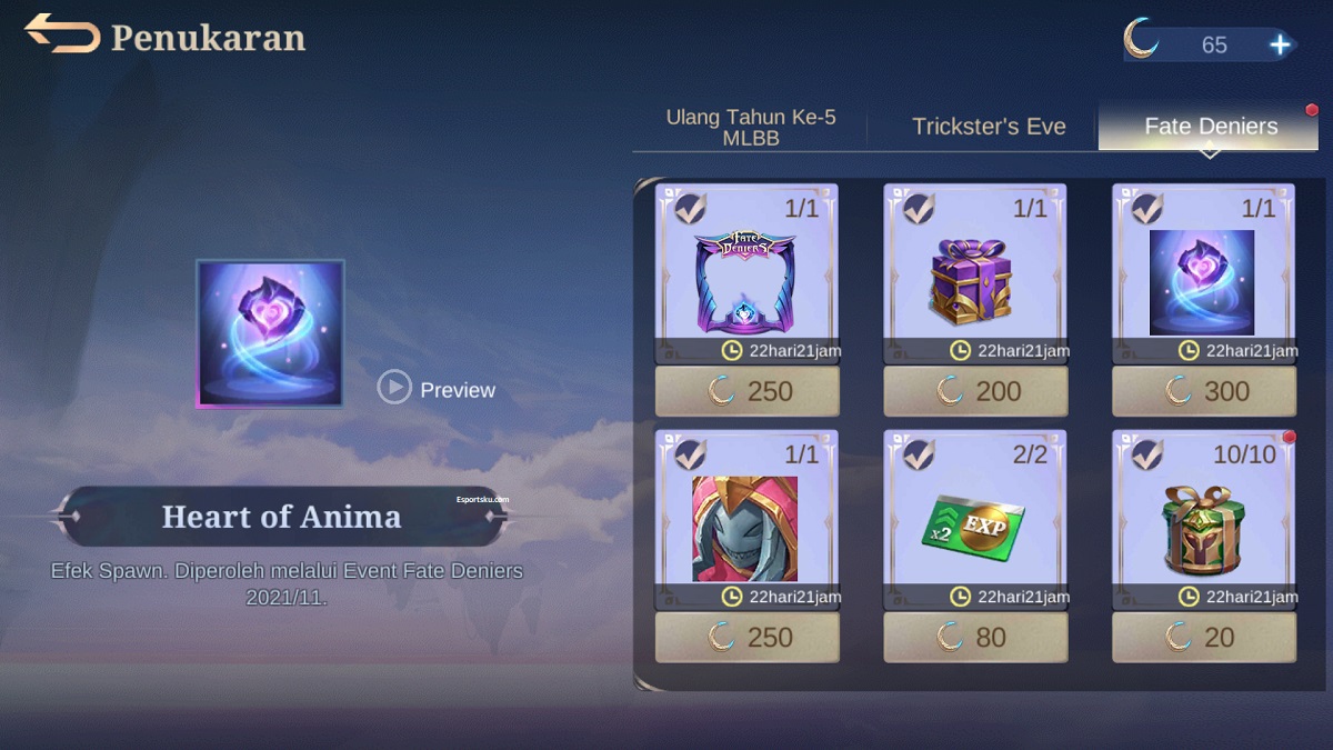 Cara Mendapatkan Efek Spawn Heart Of Anima Mobile Legends (ML) – Esportsku