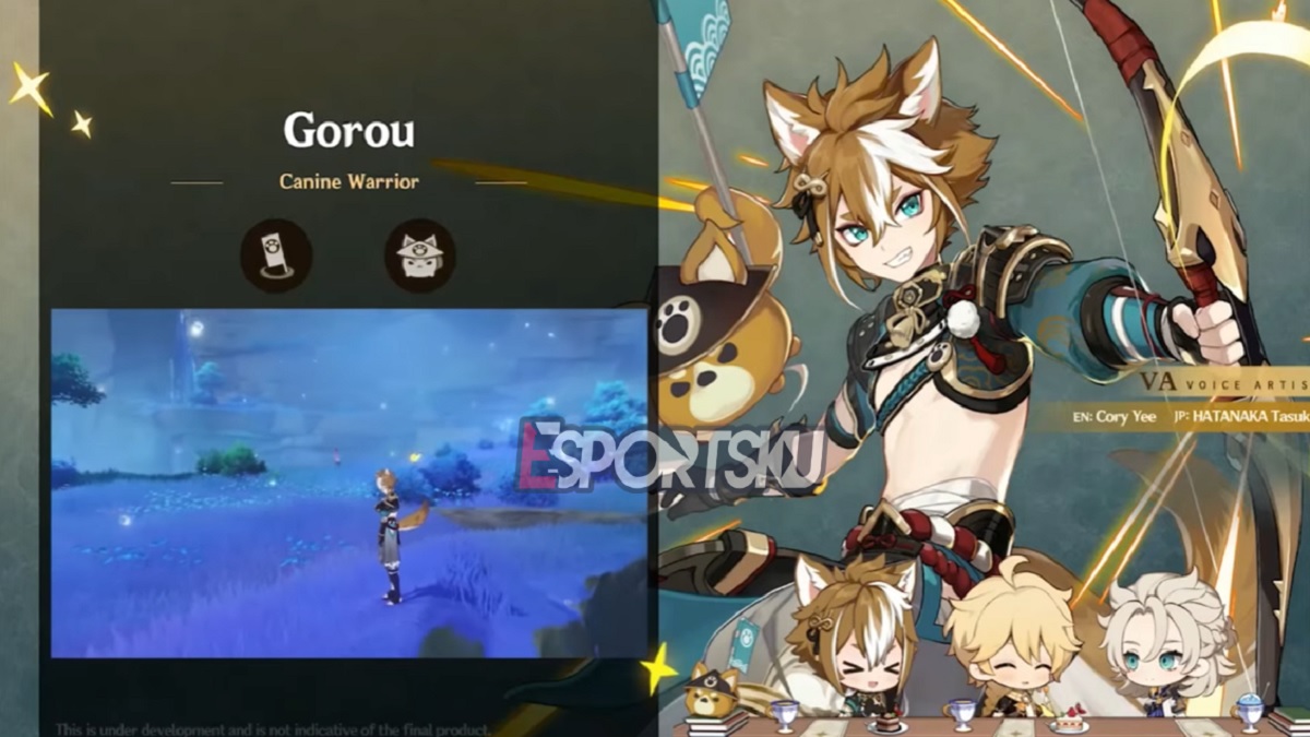 Rekomendasi Build Dan Senjata Gorou Genshin Impact – Esportsku