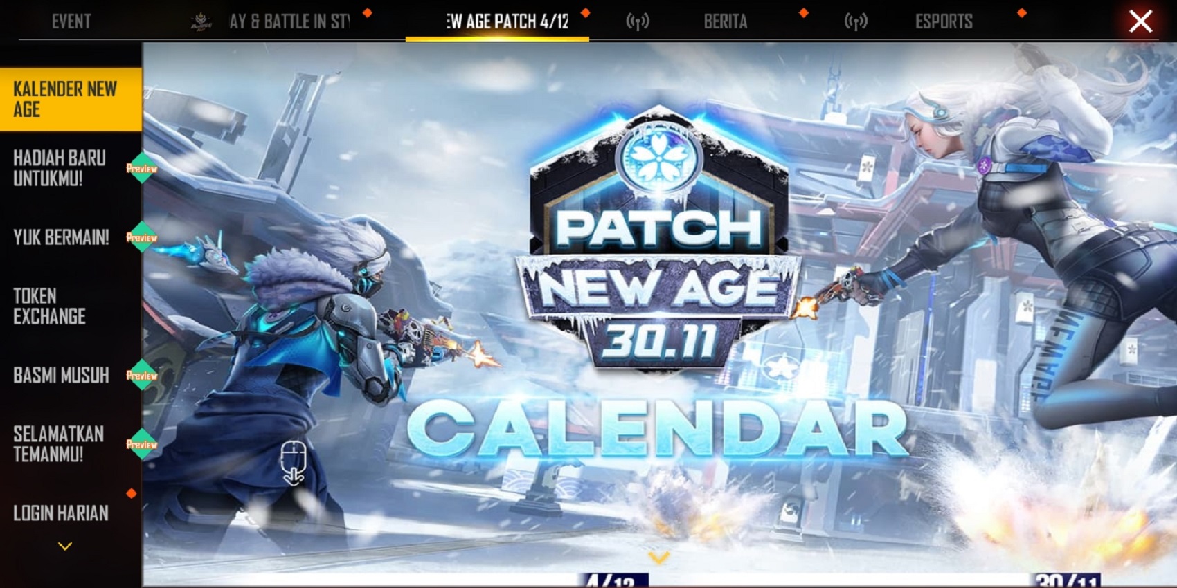 Jadwal Event New Age Free Fire (FF) – Esportsku