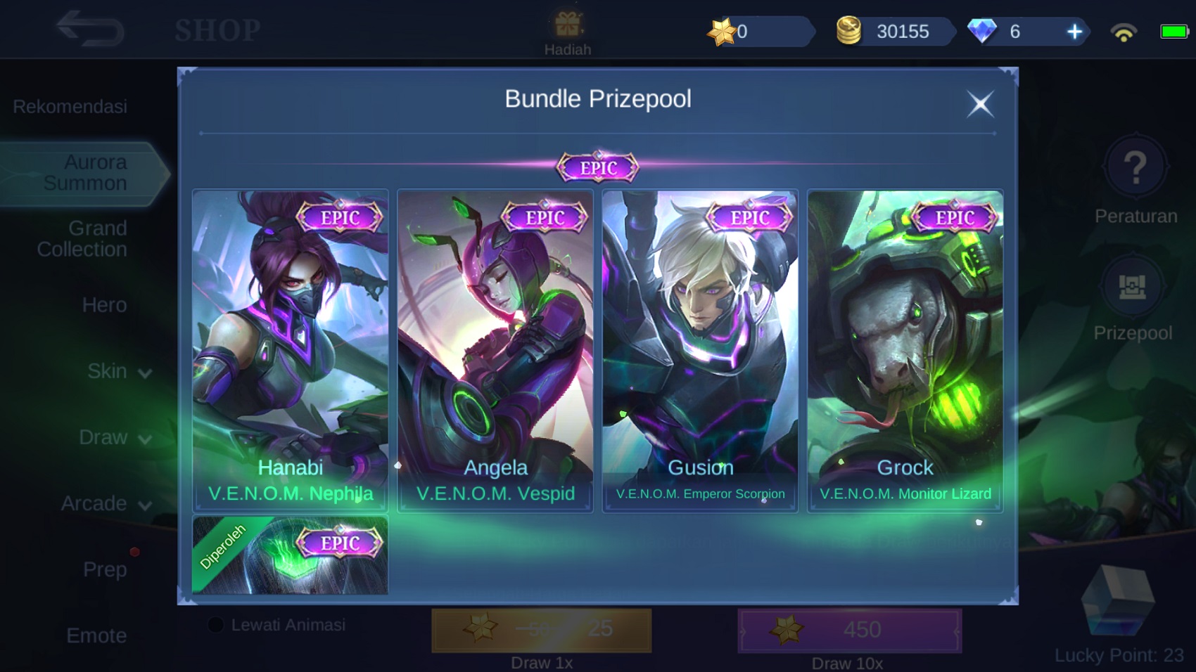 Cara Menggunakan Lucky Point Untuk Skin Epic Mobile Legends (ML ...