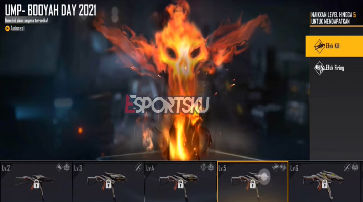 Perubahan Evolution UMP Booyah Day 2021 Free Fire (FF) – Esportsku
