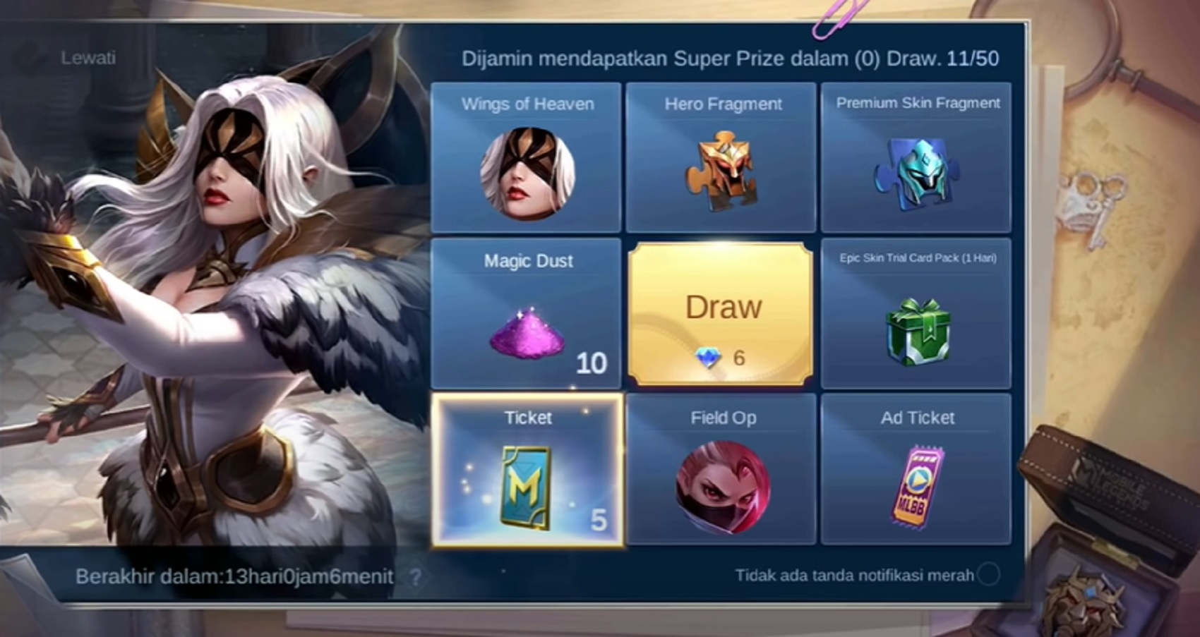 Cara Dapat Skin Gratis di Event Free Lucky Draw Mobile Legends (ML ...