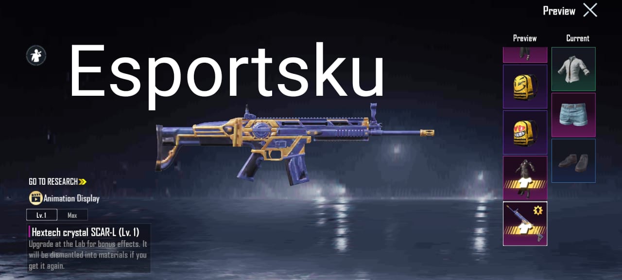 Skin Hextech Crystal SCAR-L Hasil Kolaborasi dengan Arcane League of ...