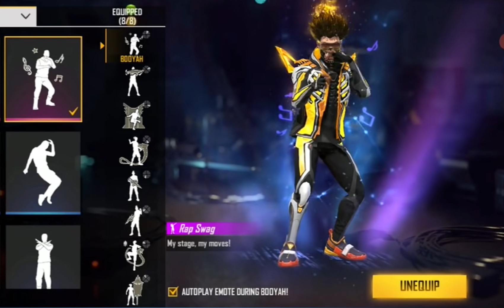 Cara Mendapatkan Emote Rap Swag Free Fire (FF) – Esportsku