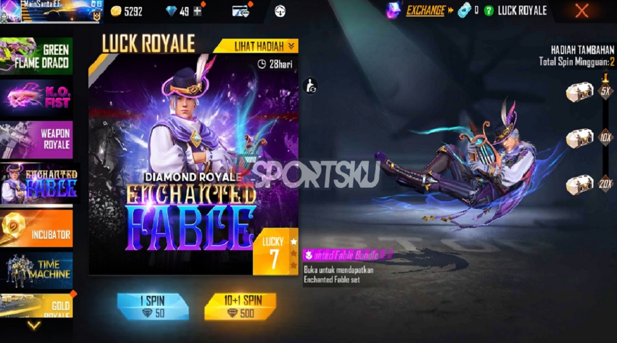 Cara Mendapatkan Bundle Enchanted Fable Free Fire (FF) – Esportsku