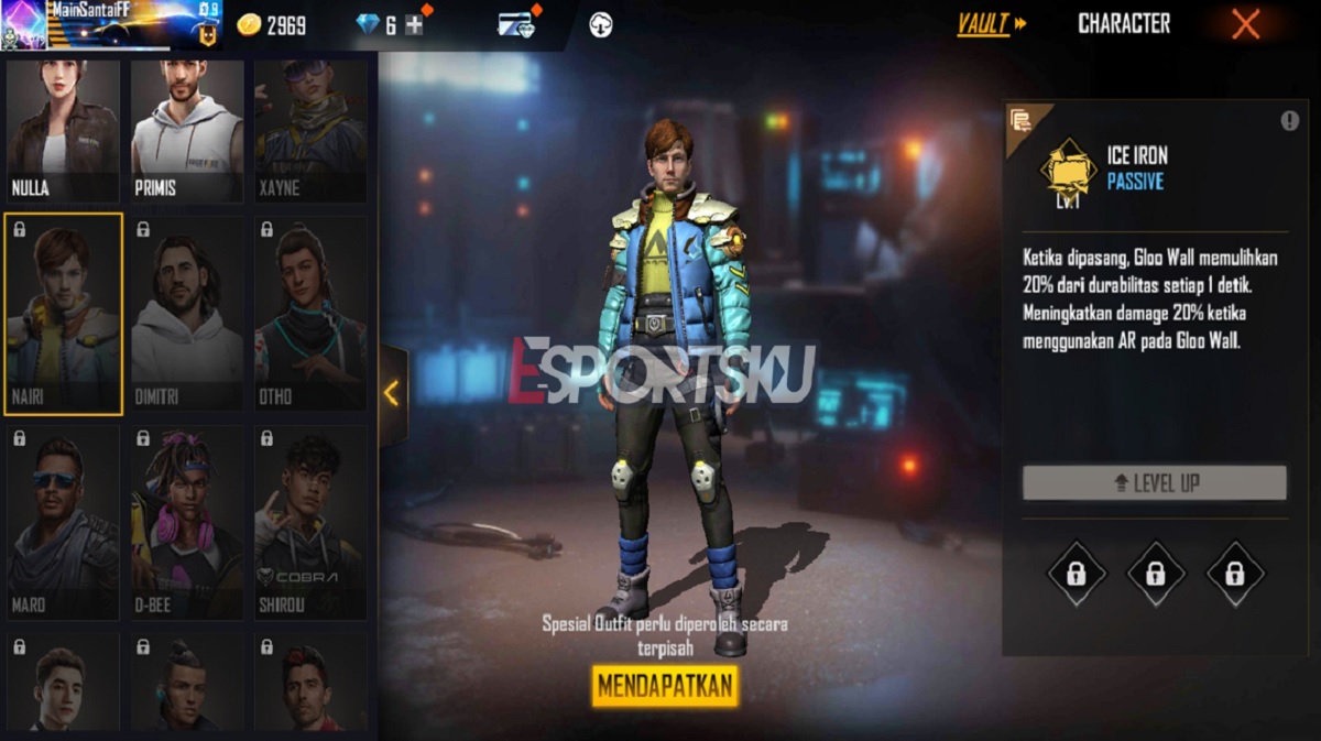 Karakter Baru Nairi Sang Penjaga Gloo Wall Free Fire (FF) – Esportsku