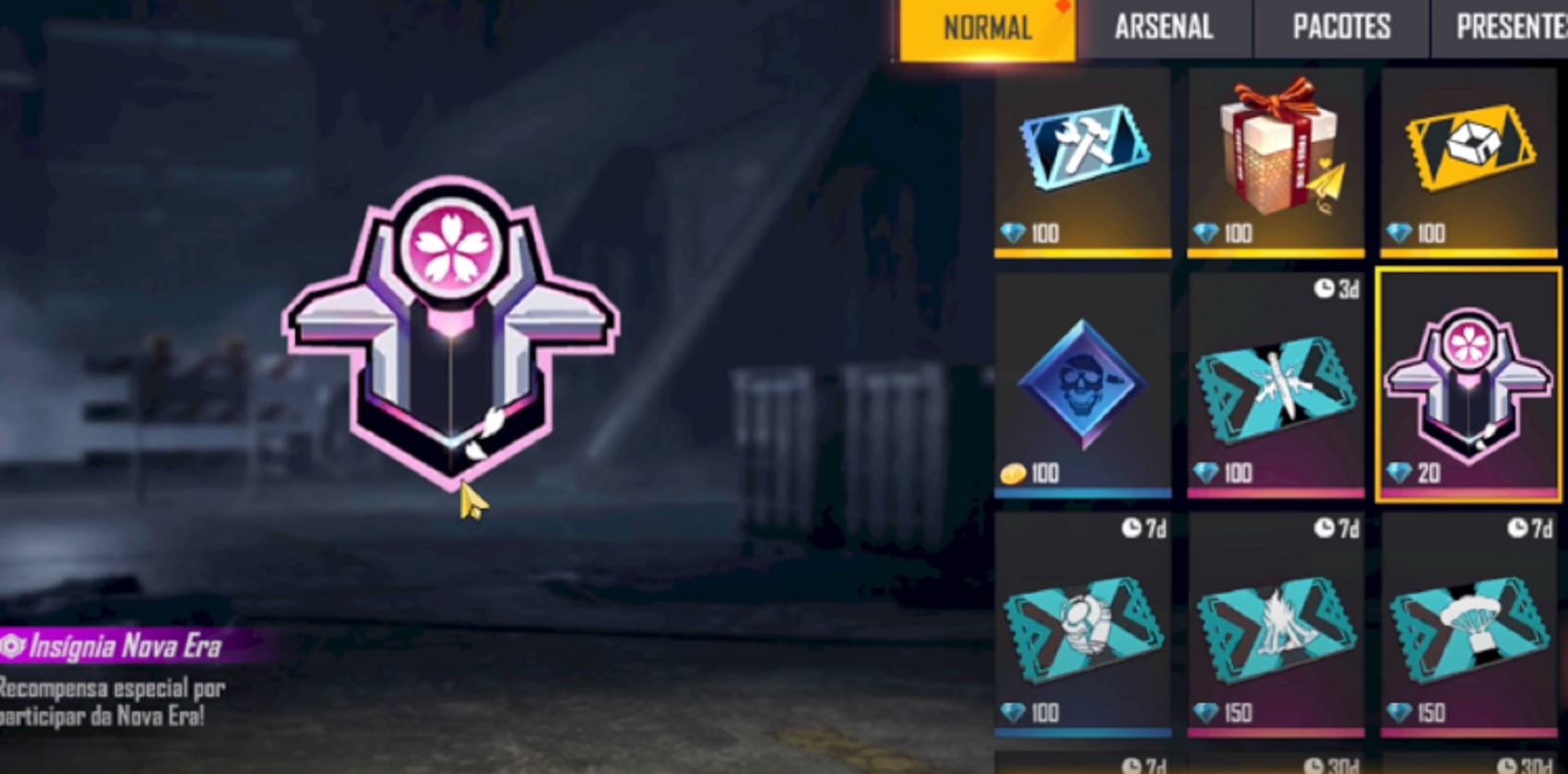 Bocoran Pin Spesial New Age Free Fire (FF) – Esportsku