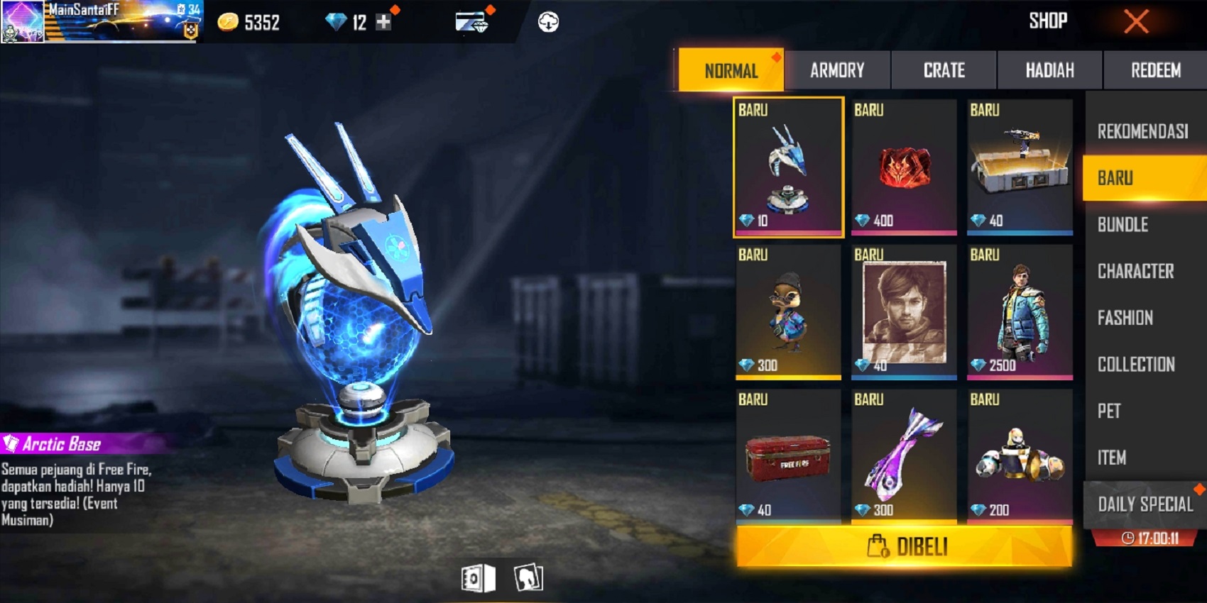 Cara Mendapatkan Statue Arctic Base Free Fire (FF) – Esportsku