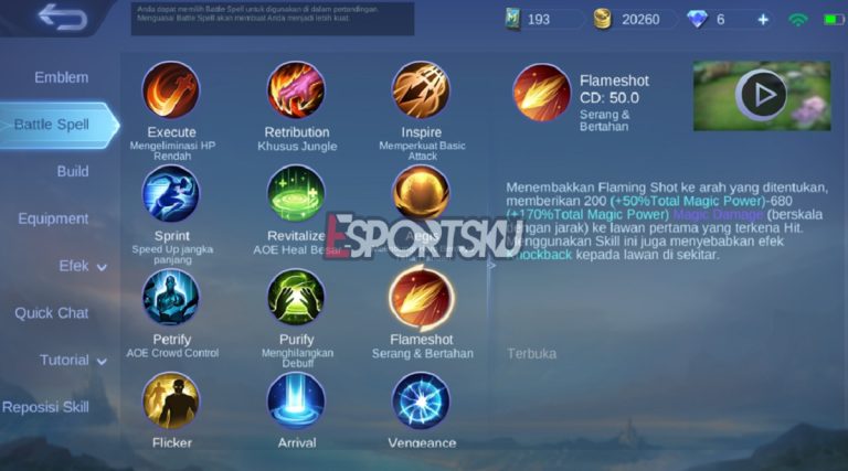 5 Battle Spell Hero Layla Terkuat Mobile Legends (ML) – Esportsku