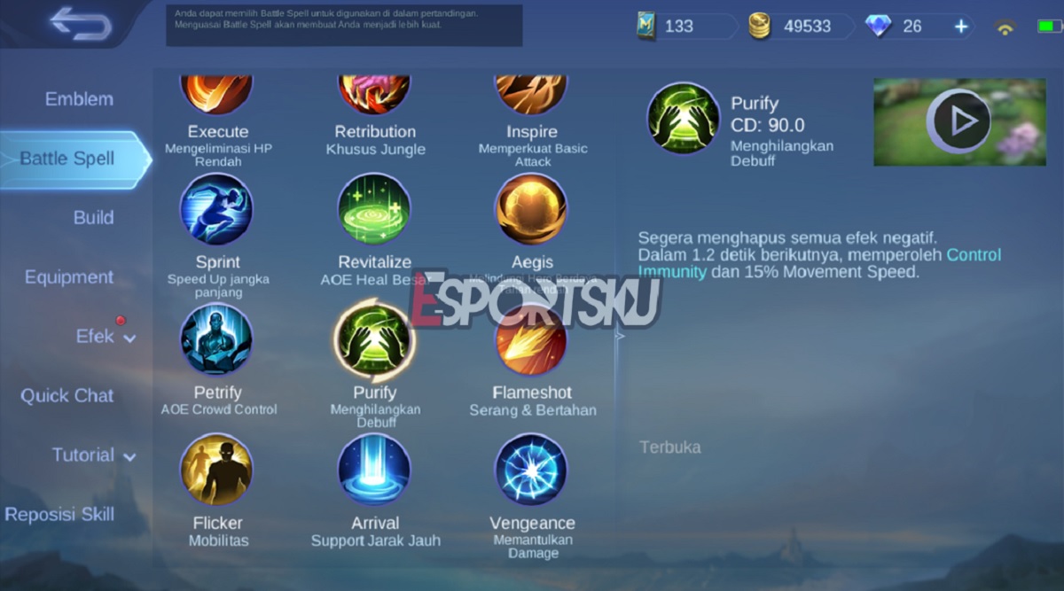 5 Battle Spell Terbaik Hero Valentina Mobile Legends (ML) – Esportsku