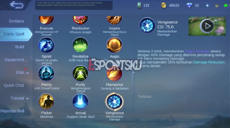 5 Battle Spell Hero Sun Terbaik Mobile Legends (ML) – Esportsku