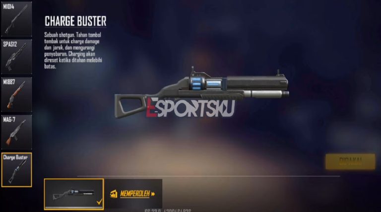 Berapa Damage Senjata Charge Buster Free Fire (FF)? – Esportsku