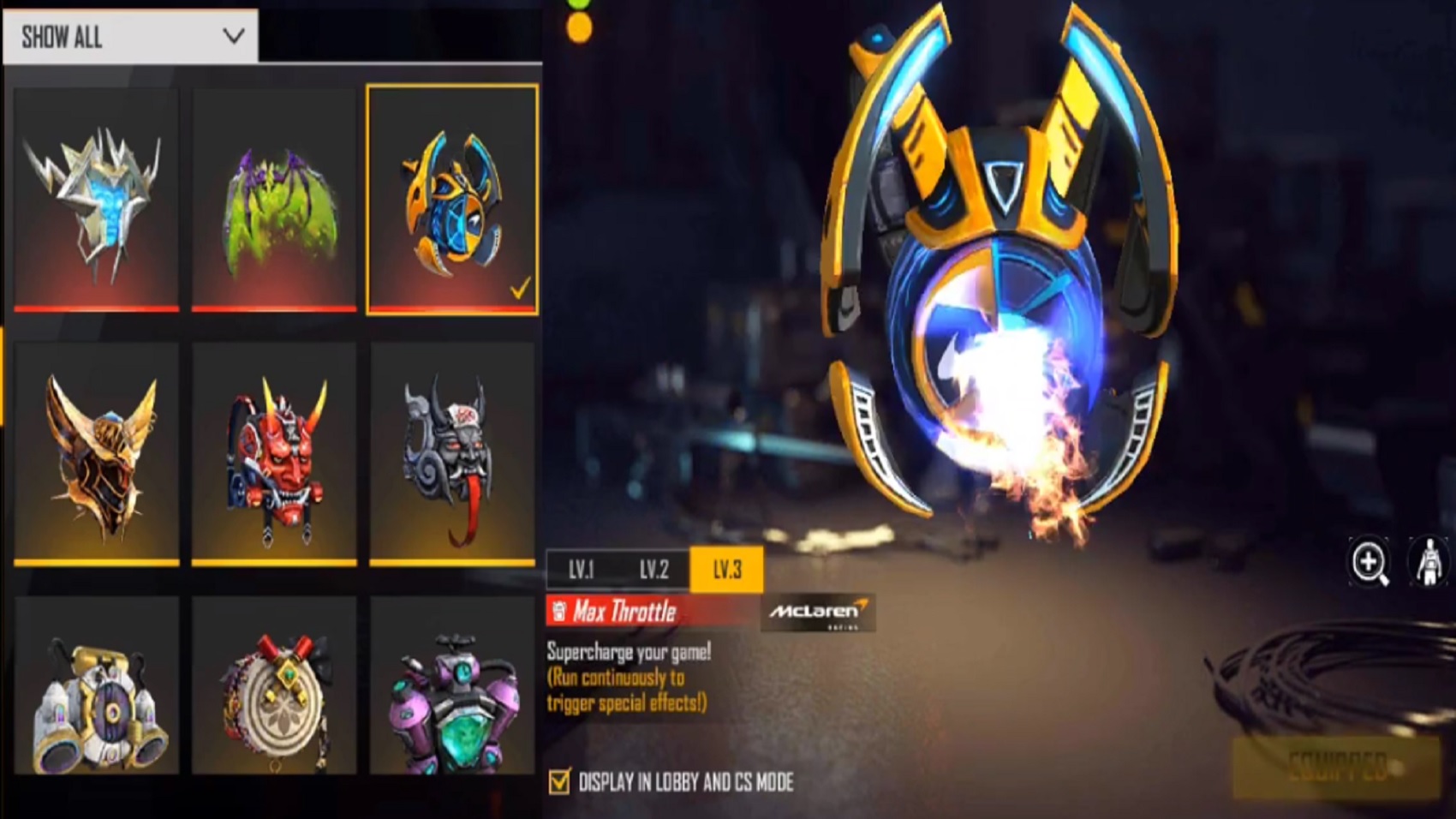 Cara Mendapatkan Backpack Max Throttle Free Fire (FF) – Esportsku