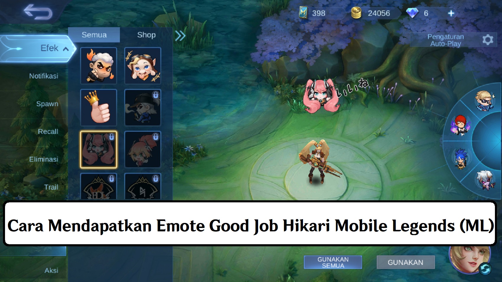 Cara Mendapatkan Emote Good Job Hikari Mobile Legends (ML) – Esportsku