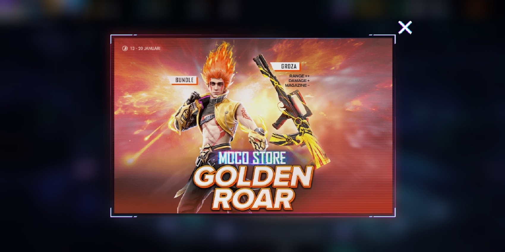 Cara Mendapatkan Skin Groza Golden Roar Free Fire (FF) – Esportsku