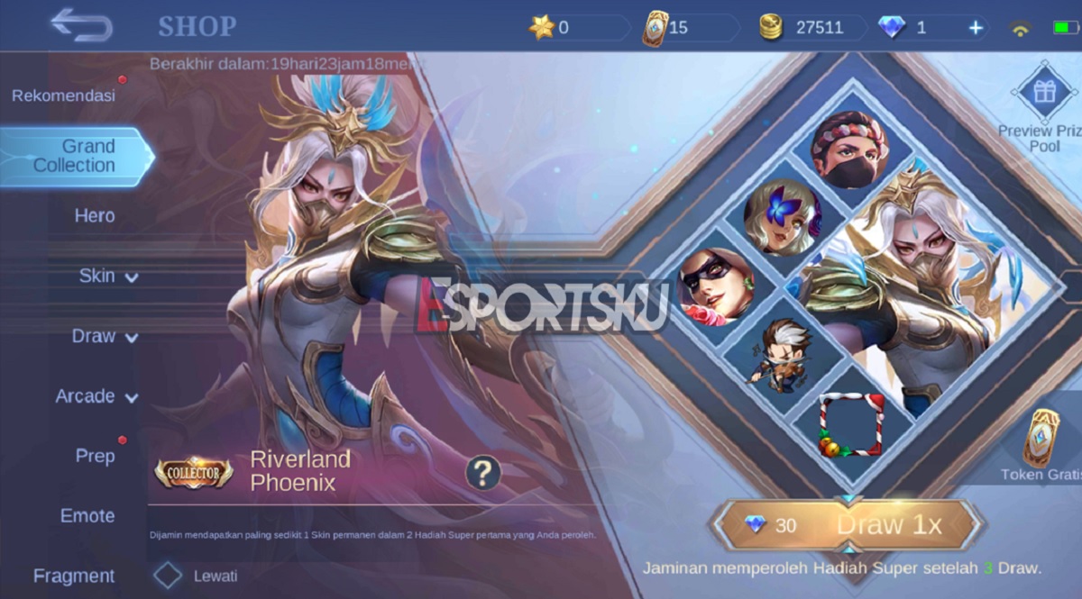 Hadiah Grand Collection Januari 2022 Mobile Legends (ML) – Esportsku