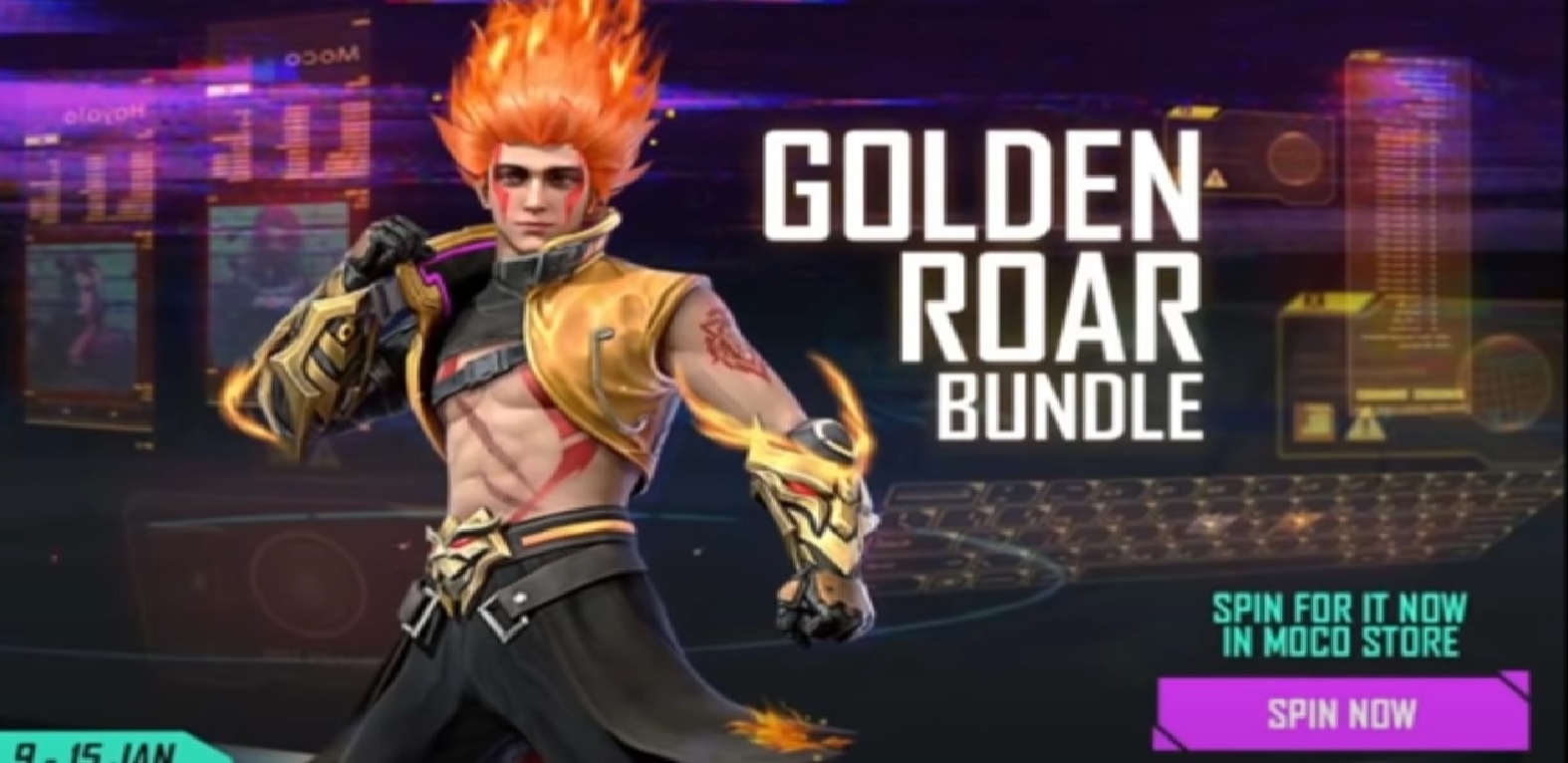 Cara Mendapatkan Bundle Golden Roar Free Fire (FF) – Esportsku