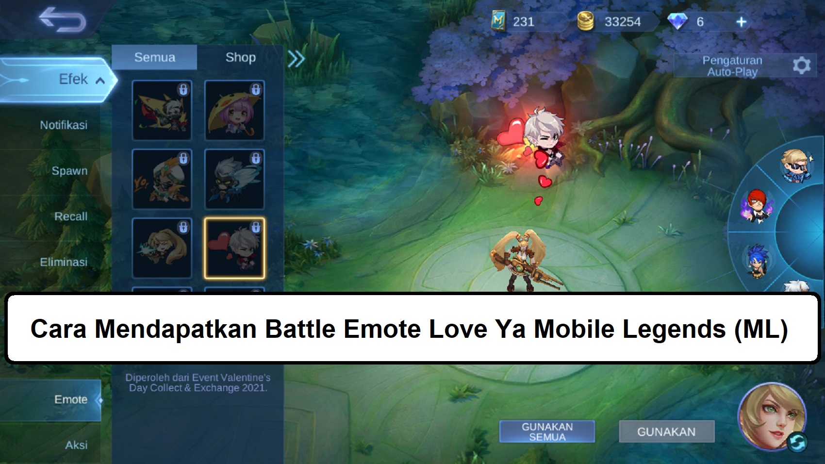 Cara Mendapatkan Battle Emote Love Ya Mobile Legends (ML) – Esportsku