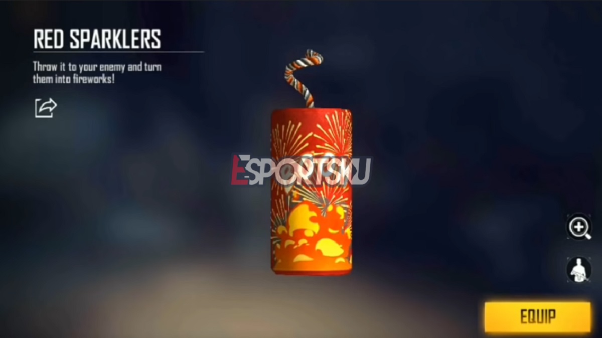 Cara Mendapatkan Grenade Red Sparklers Free Fire (FF) – Esportsku