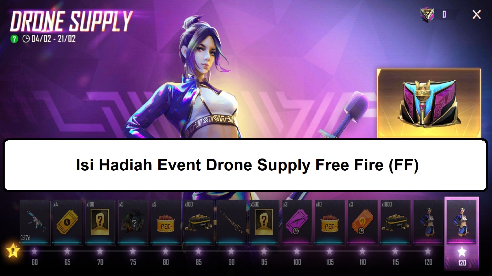 Isi Hadiah Event Drone Supply Free Fire (FF) – Esportsku