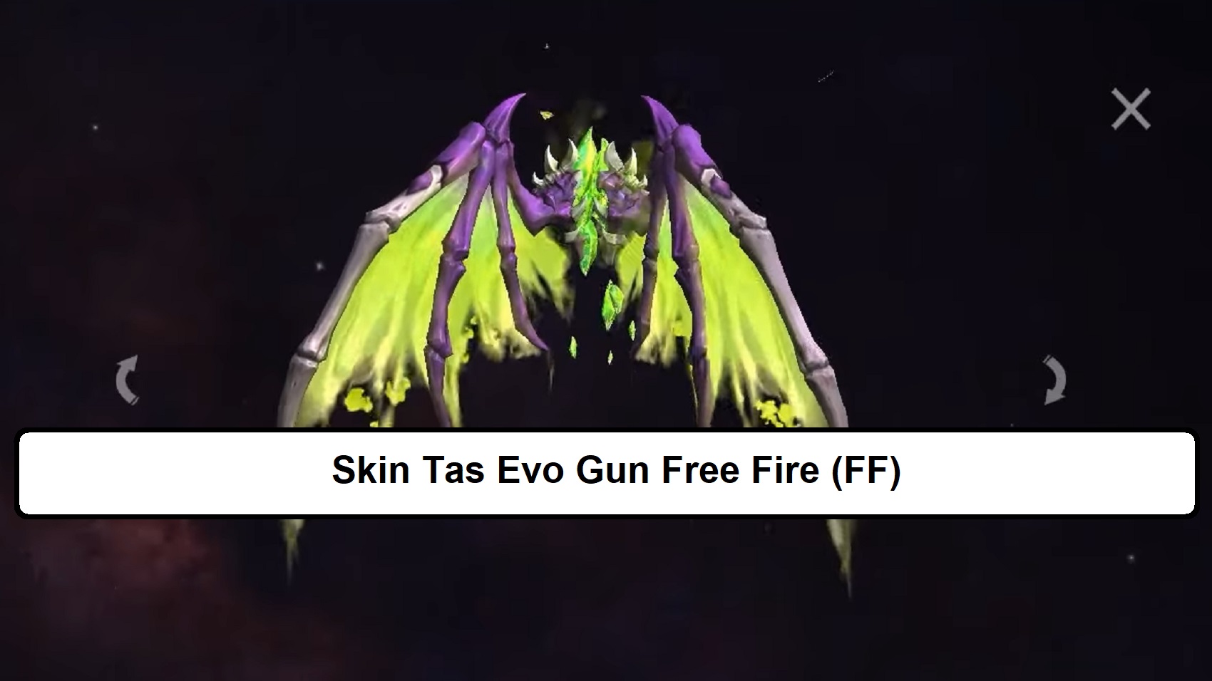 3 Skin Tas Evo Gun Free Fire (FF) – Esportsku