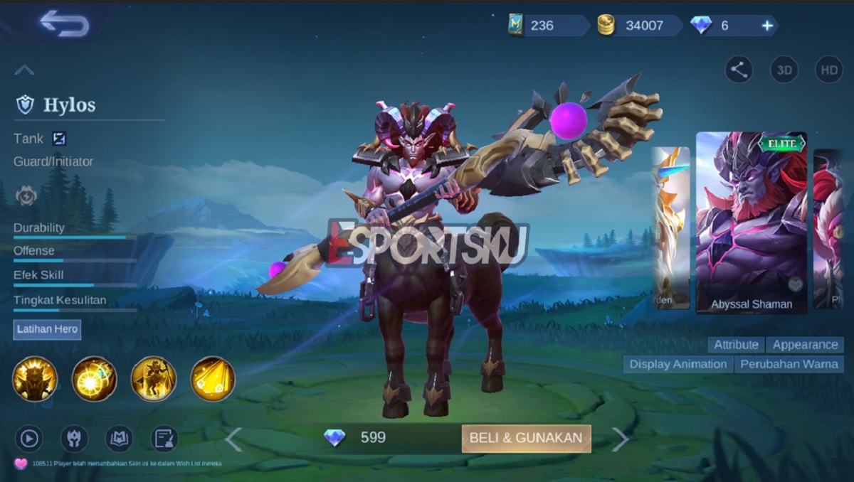 5 Skin Hylos Mobile Legends (ML) Terbaik – Esportsku