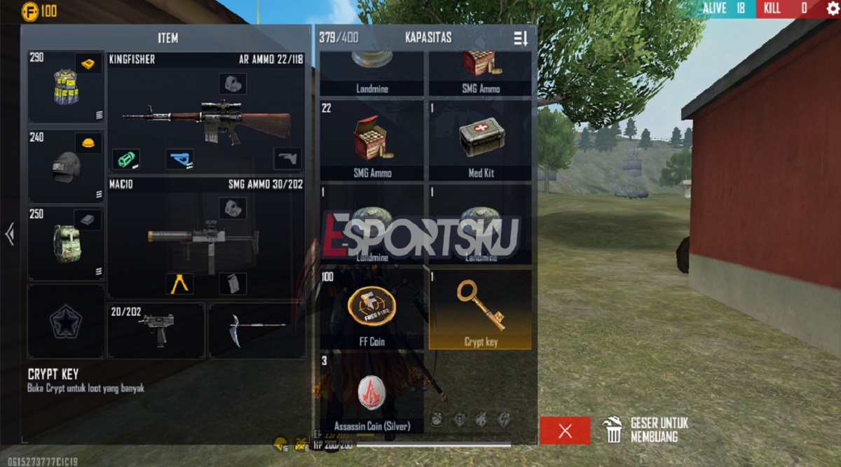 Cara Mendapatkan Item Crypt Key Free Fire (FF) – Esportsku