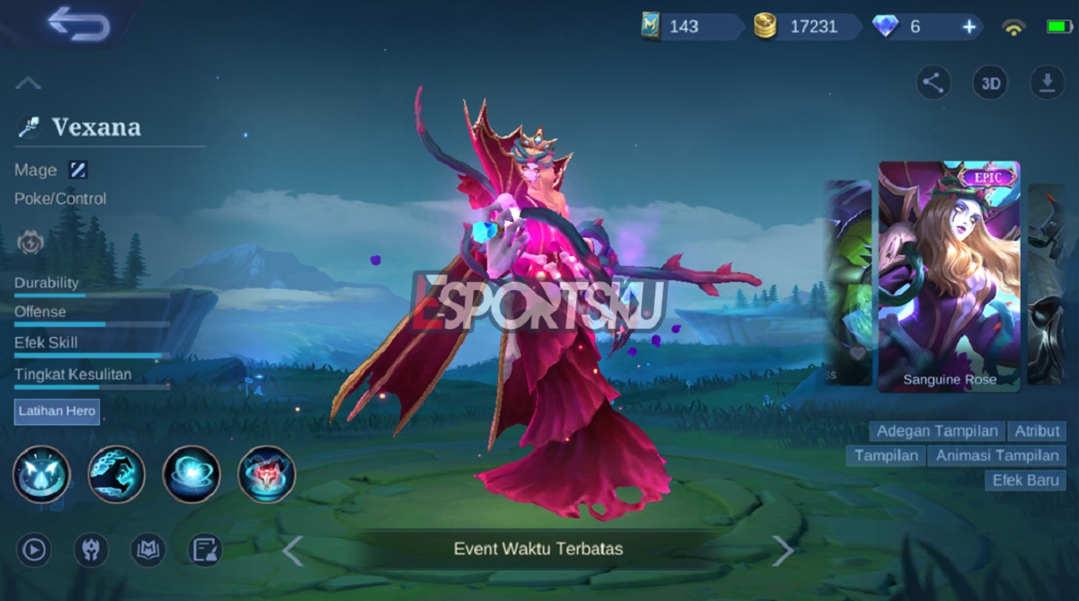 Cara Mendapatkan Skin Vexana Epic Mobile Legends (ML) – Esportsku