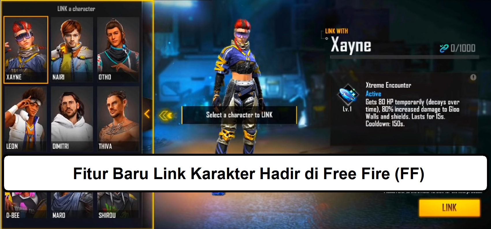 Fitur Baru Link Karakter Hadir di Free Fire (FF) – Esportsku