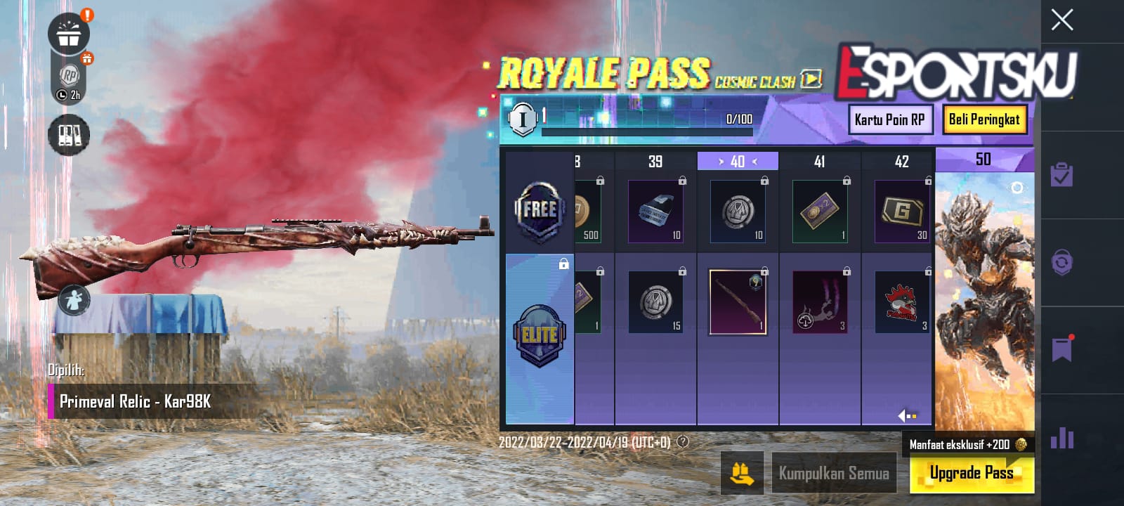 RP Rewards Royale Pass Month 9 Cosmic Clash PUBG Mobile Spesial ...