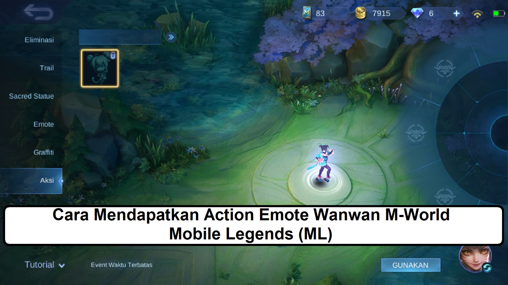 Cara Mendapatkan Action Emote Wanwan M-World Mobile Legends (ML ...