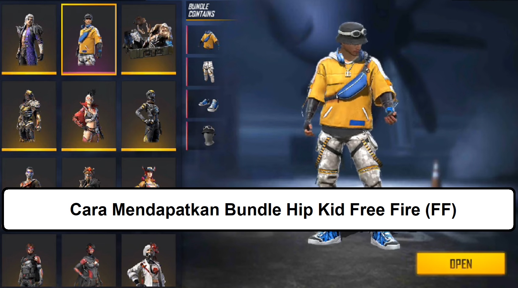 Cara Mendapatkan Bundle Hip Kid Free Fire (FF) – Esportsku