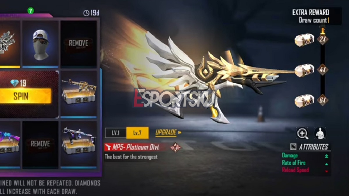 Cara Mendapatkan Skin MP5 Platinum Divinity Free Fire (FF) – Esportsku