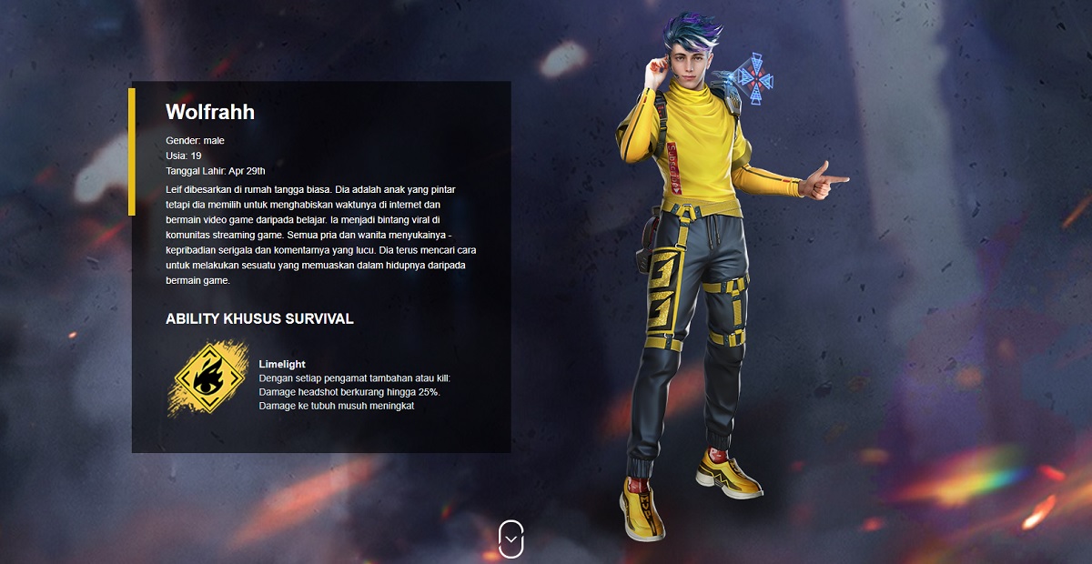 8 Fakta Karakter Wolfrahh Free Fire (FF), Sangat Kuat! – Esportsku