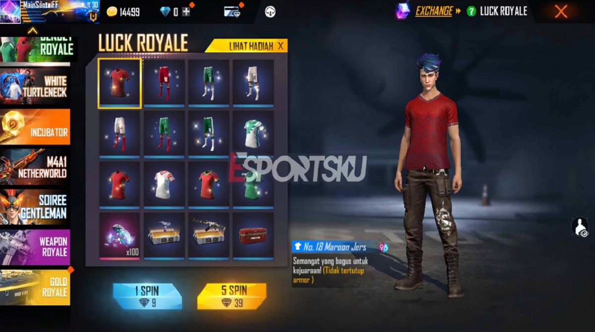 Mena Jersey Free Fire (FF) Sudah Rilis, Inilah Keenam Bundlenya – Esportsku