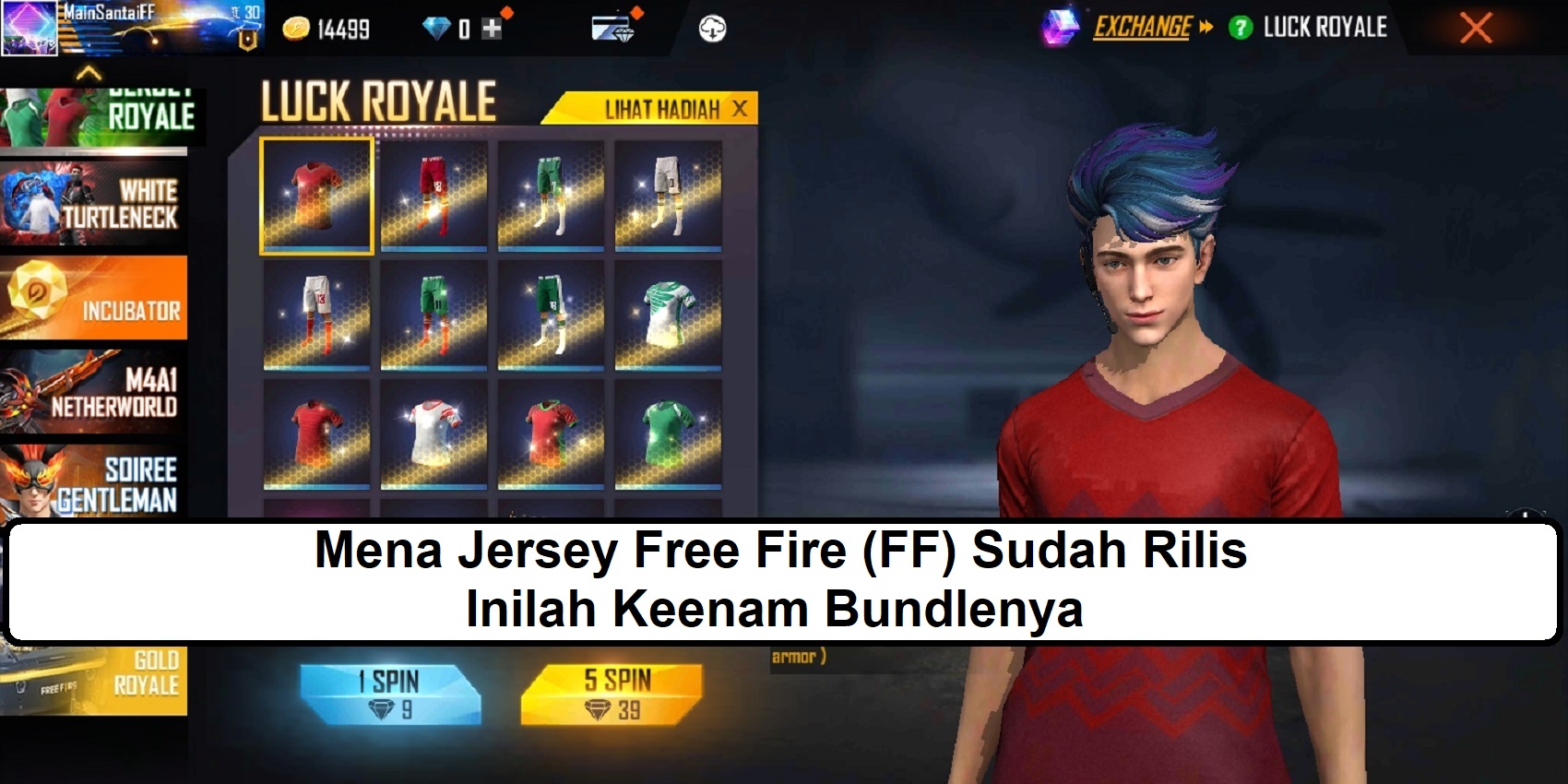Mena Jersey Free Fire (FF) Sudah Rilis, Inilah Keenam Bundlenya – Esportsku