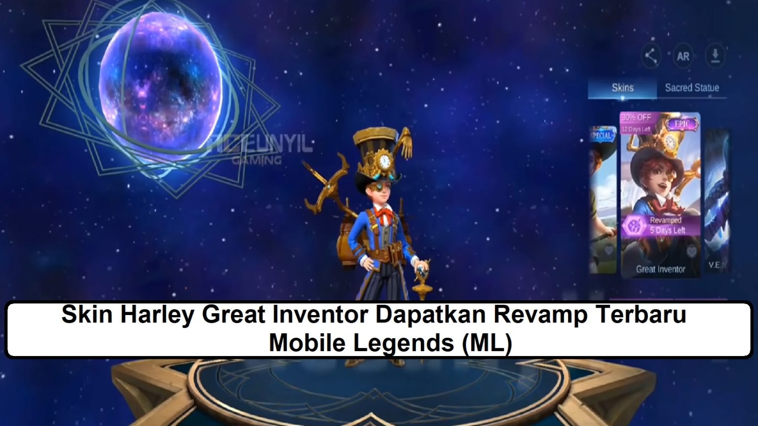 Skin Harley Great Inventor Dapatkan Revamp Terbaru Mobile Legends (ML ...