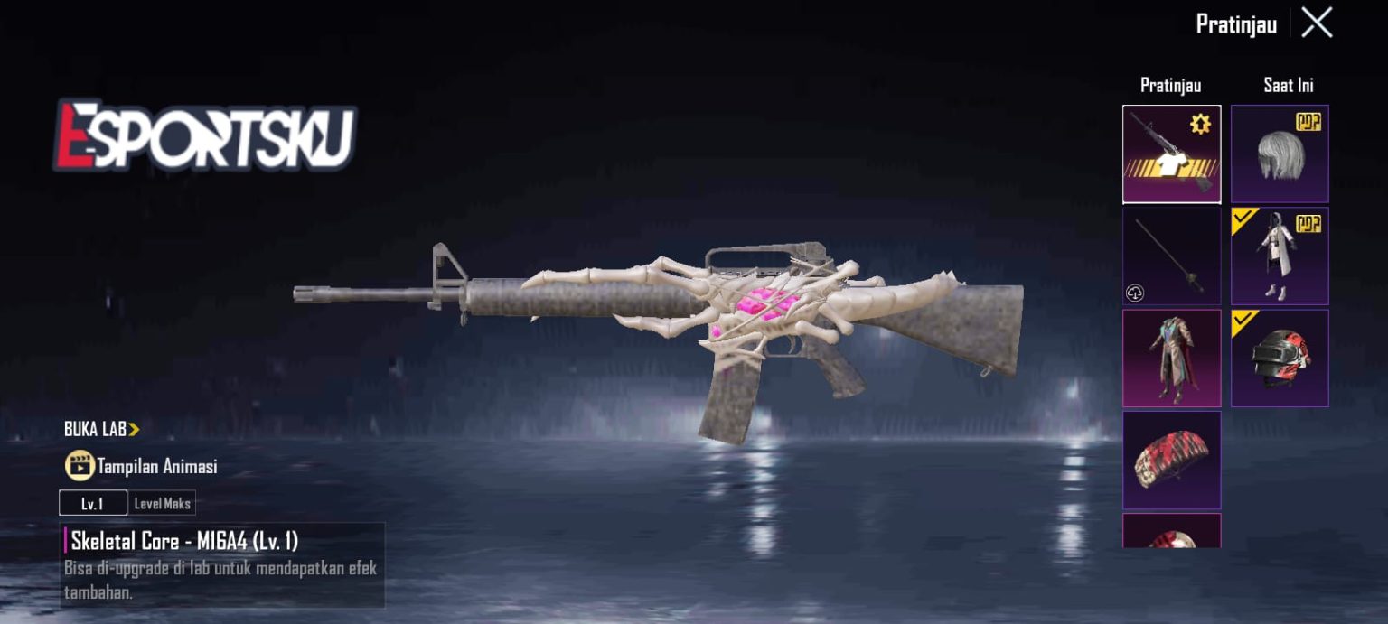 Cara Mendapatkan Skin Skeletal Core M16A4 di PUBG Mobile, Skin ...