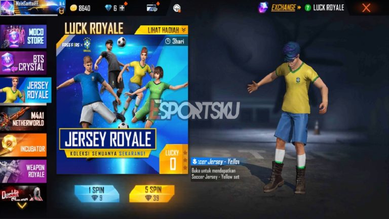 Soccer Jersey Free Fire Hadir, Ini Keempat Bundlenya – Esportsku