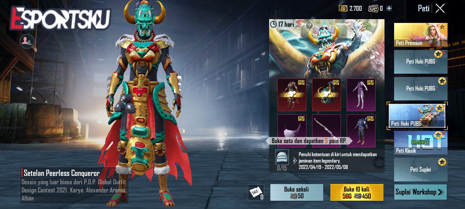 Cara Mendapatkan Bundle Peerless Conqueror Spesial PDP PUBG Mobile ...