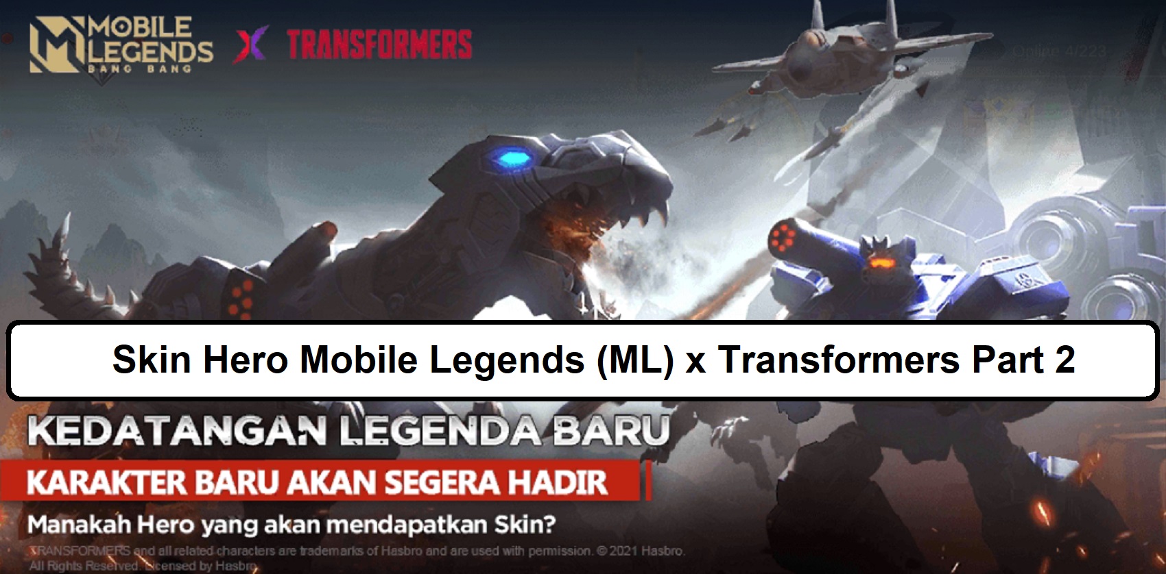 3 Skin Hero Mobile Legends (ML) x Transformers Part 2 – Esportsku