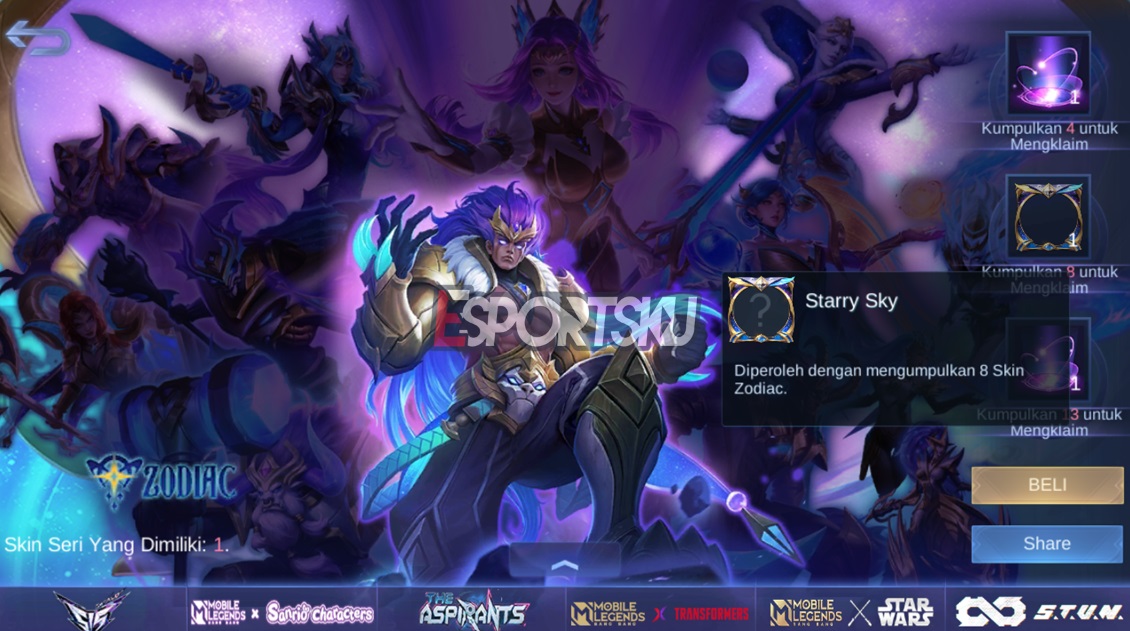 Cara Dapatkan Border Avatar Starry Sky Mobile Legends (ML) – Esportsku